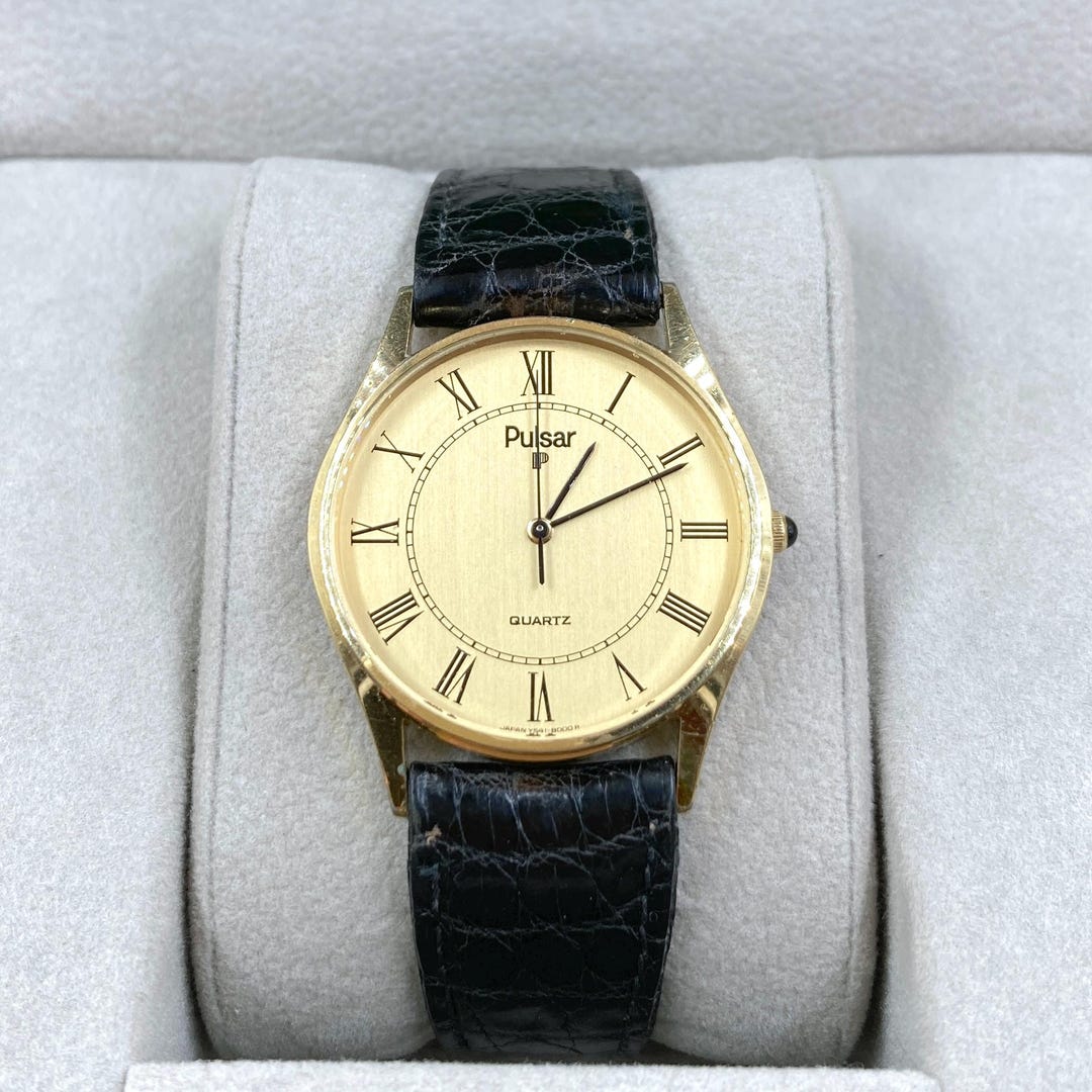 ELEGANT VINTAGE 1980's Pulsar Quartz Watch - Y541 8009 - Etsy Australia