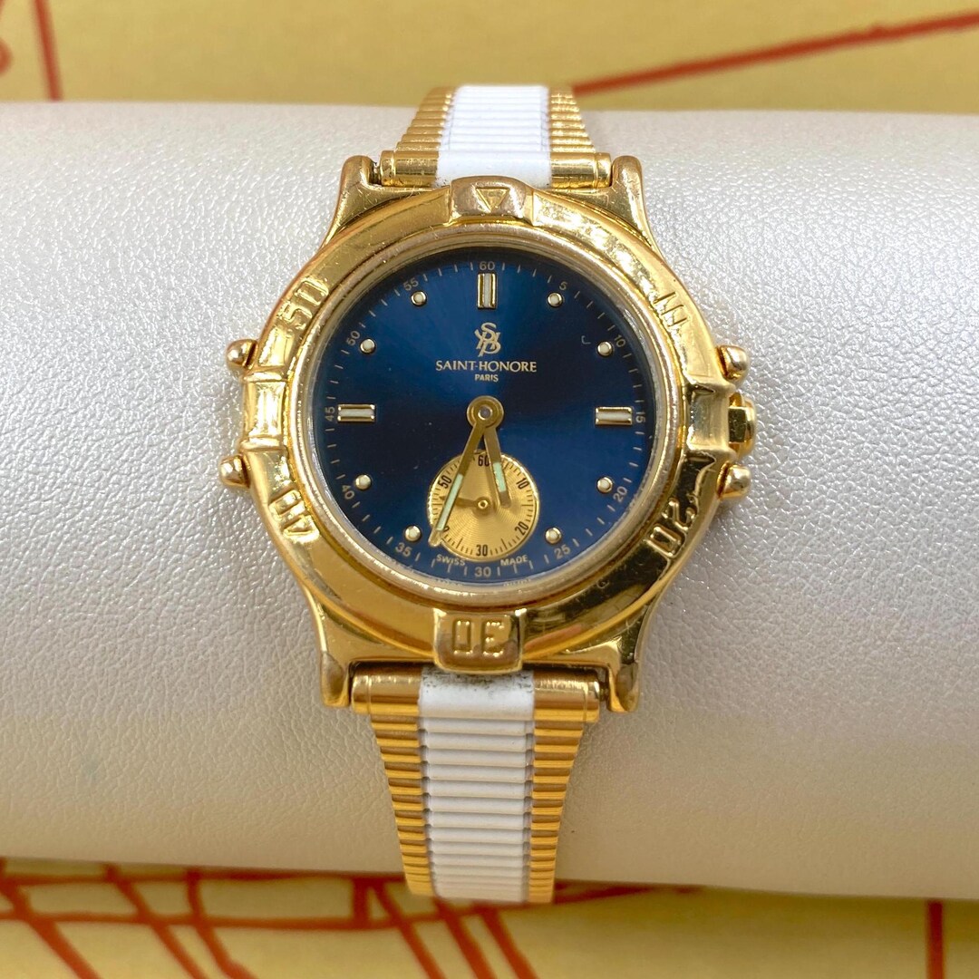 VINTAGE SAINT HONORÉ Paris Gold Plated Women Quartz Watch - Etsy