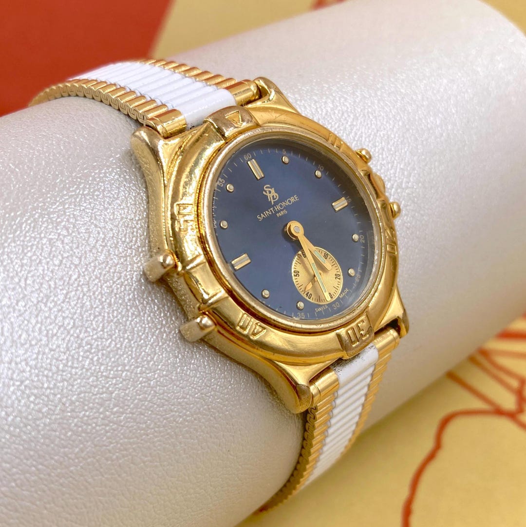 SAINT HONORÉ PARIS Gold Plated Women Quartz Watch Vintage and Sporty Everyday Wear - Etsy