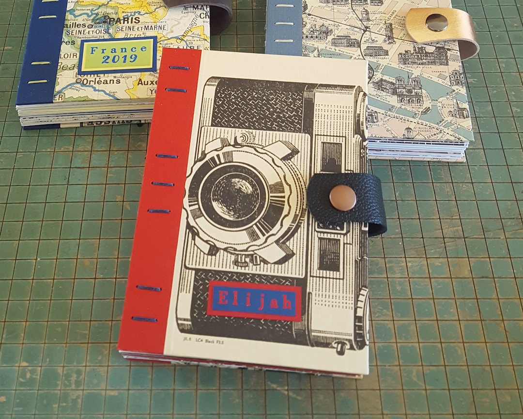 Vintage Camera Travel Scrapbook, Honeymoon or Wedding Journal, Senior ...