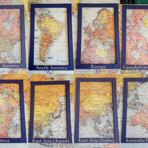 World Map Travel Scrapbook Honeymoon or Wedding Journal - Etsy