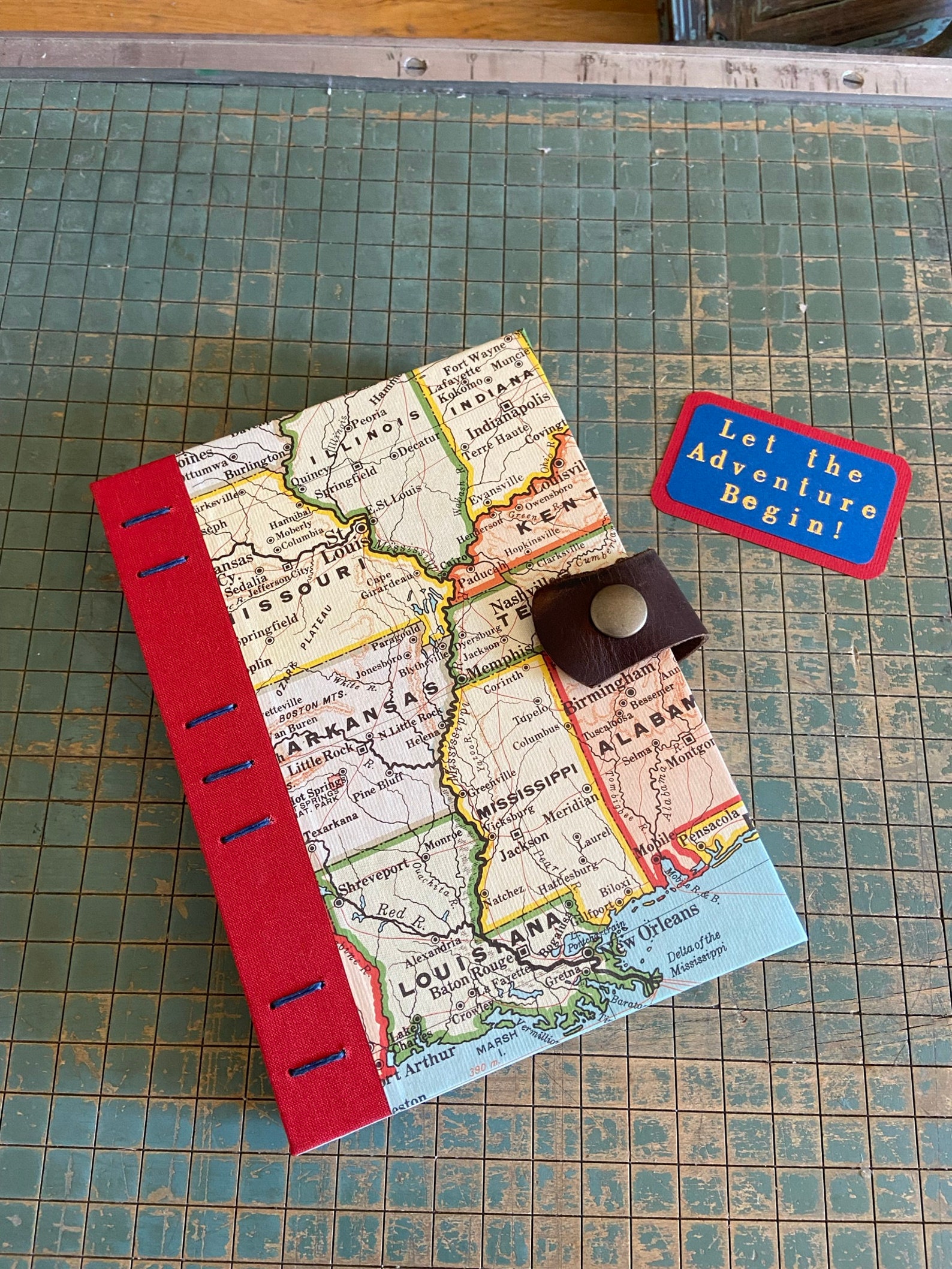 USA Map Travel Scrapbook Honeymoon Wedding Journal Senior | Etsy