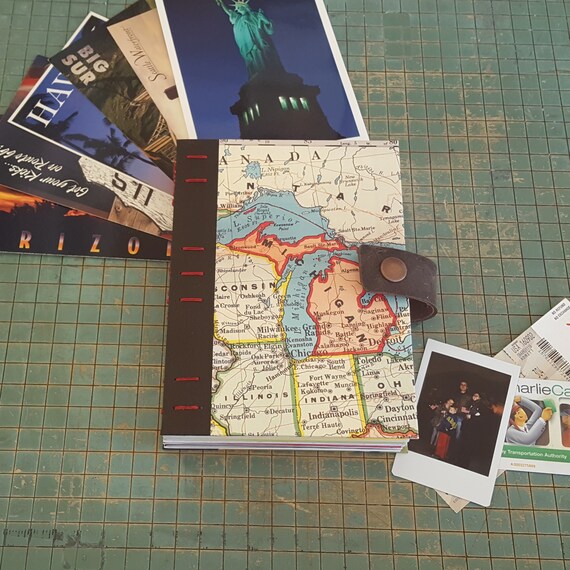 USA Map Travel Scrapbook Honeymoon Wedding Journal Senior - Etsy