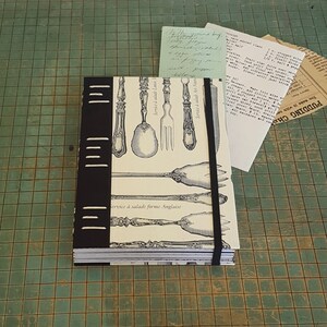 Personalized Blank Cookbook, Blank Recipe Book, Kitchen Notebook, Fork ...