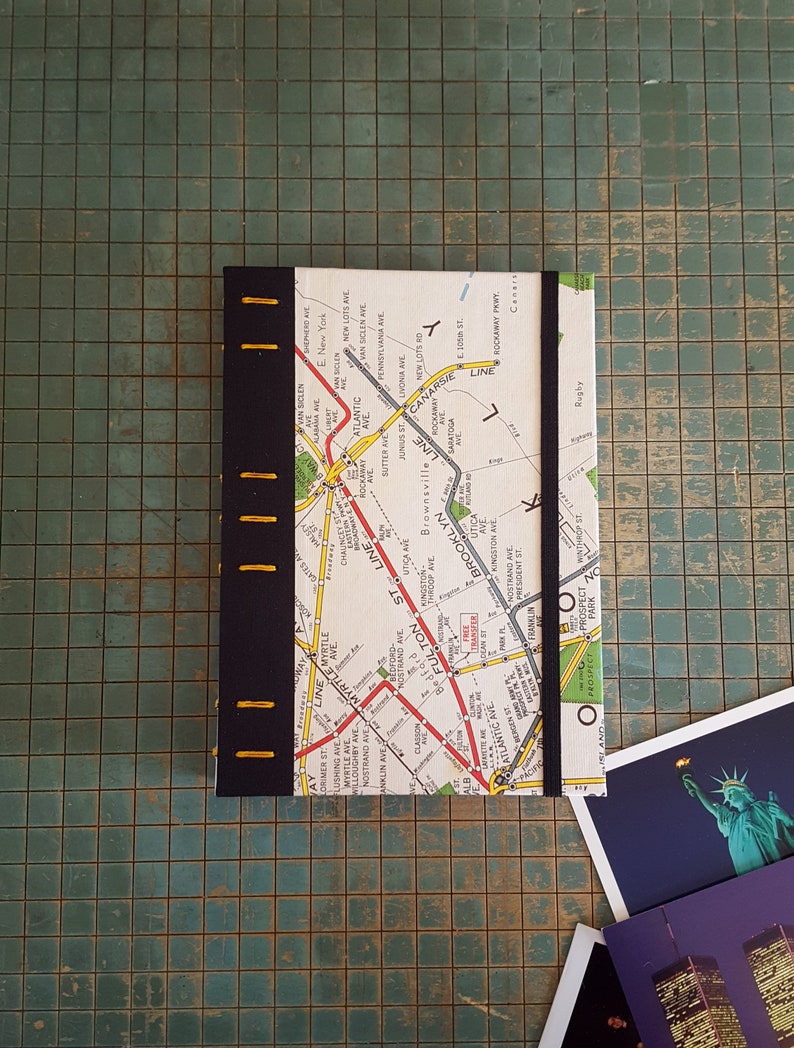 New York City Subway Map Travel Scrapbook Honeymoon or - Etsy