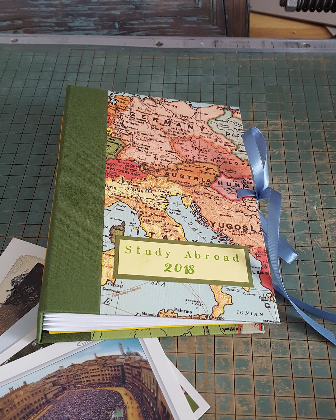 Europe Map Postcard Album, Photo Album, Photo Corners, European ...