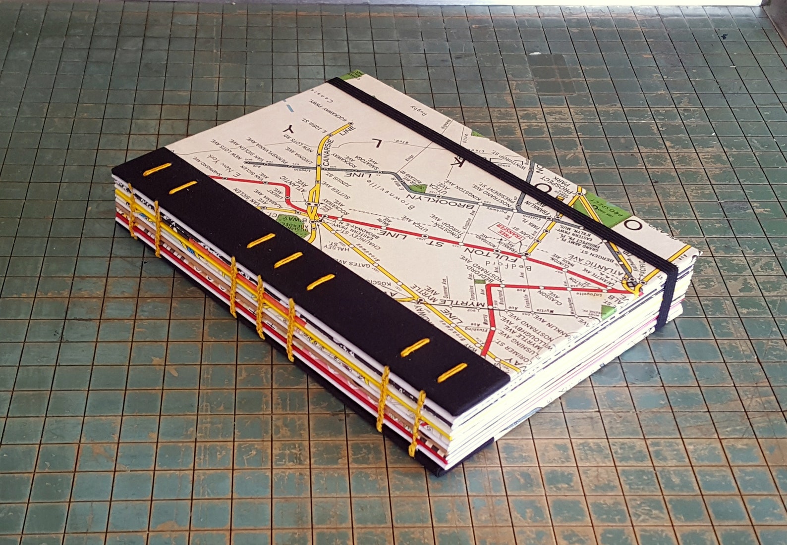 New York City Subway Map Travel Scrapbook Honeymoon or - Etsy