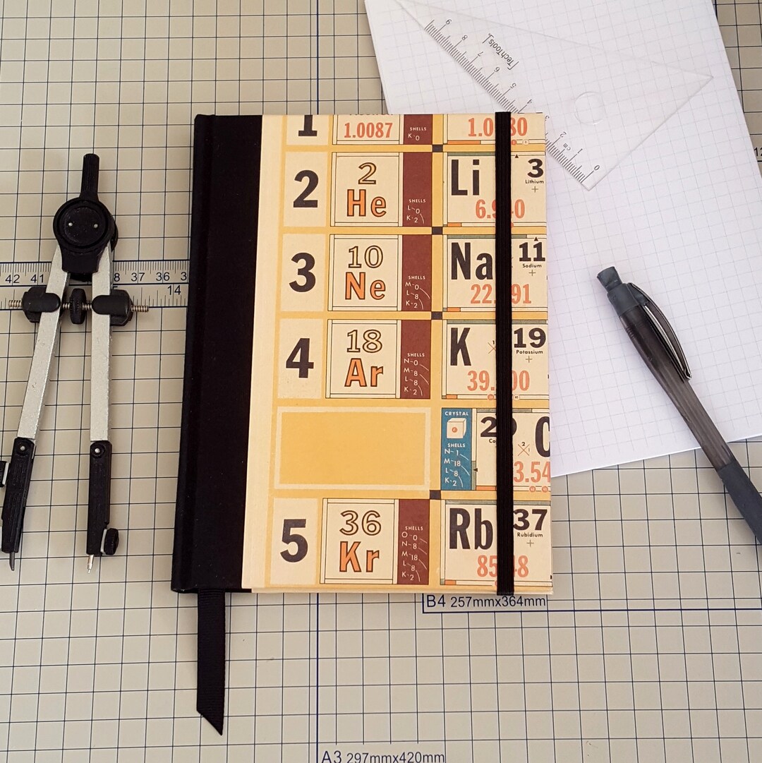 Science Journal, Periodic Table Notebook, Geology, Medical Student Gift ...