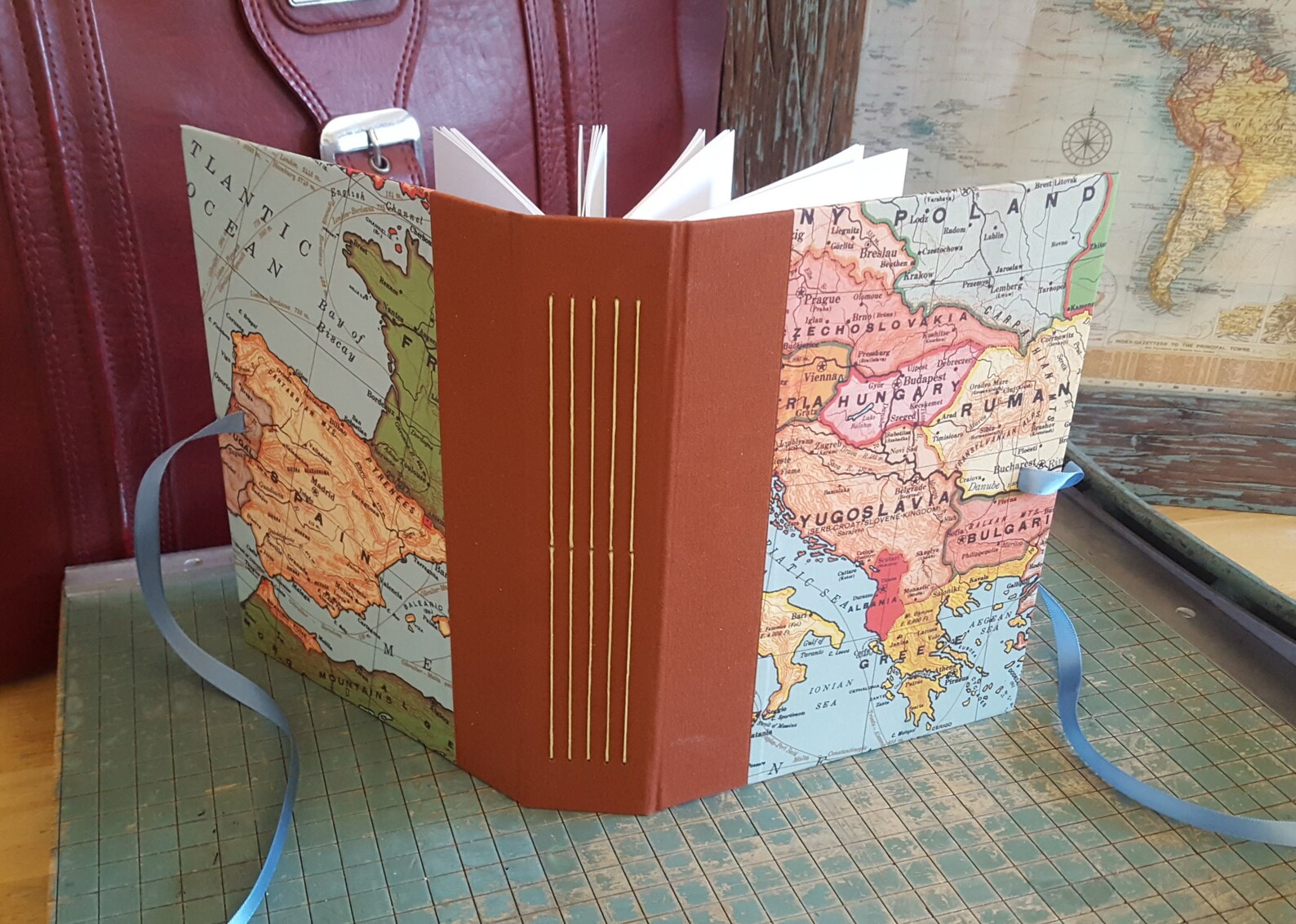 Europe Map Postcard Album Photo Album Photo Corners | Etsy