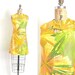 Vintage 1960s Dress / 60s Starburst Cotton Mini Dress / Yellow - Etsy