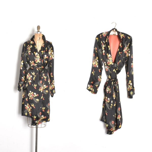Floral Satin Robe - Etsy