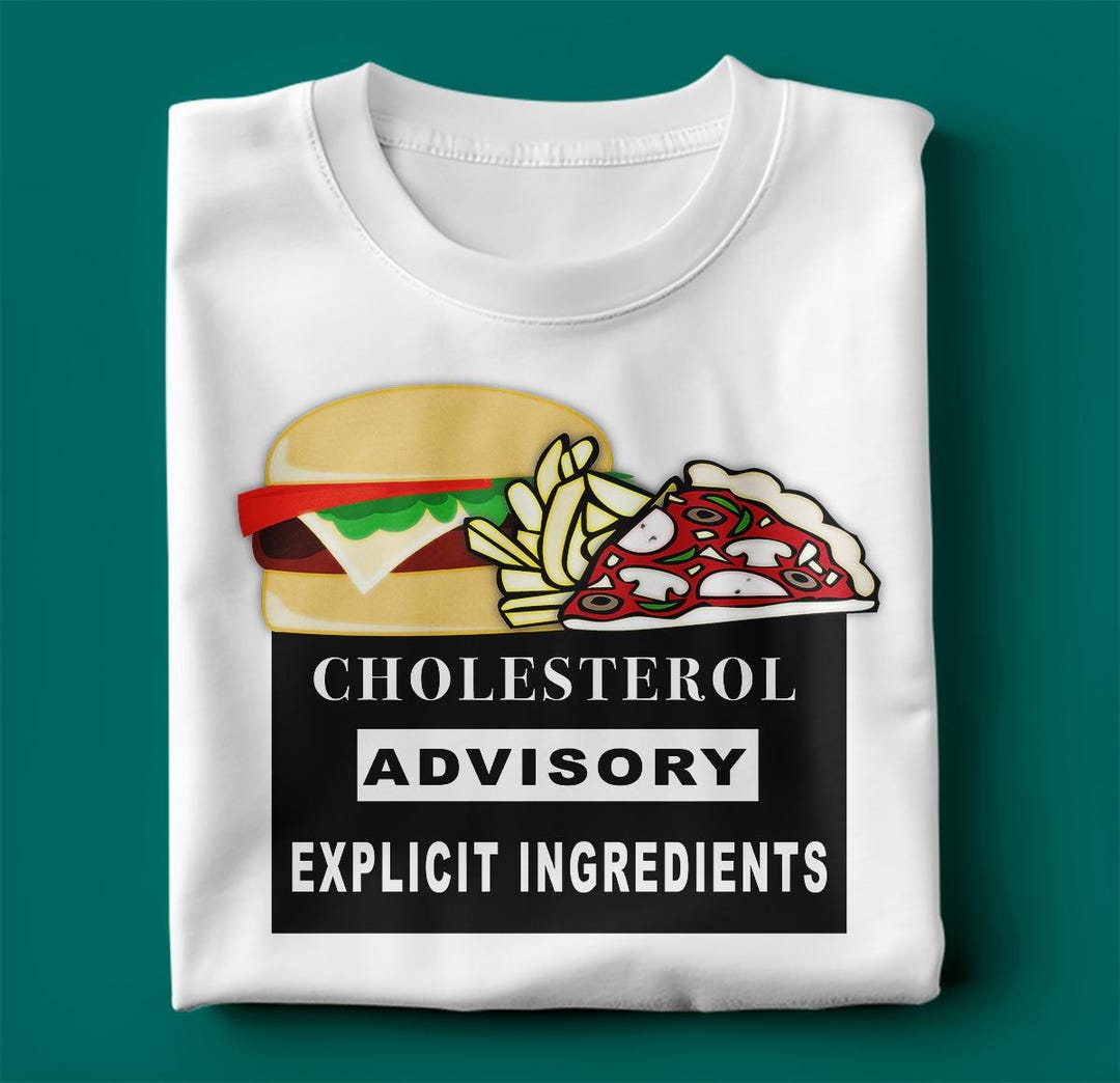 Cholesterol Advisory Explicit Ingredients Png, Funny Design Png, Health ...