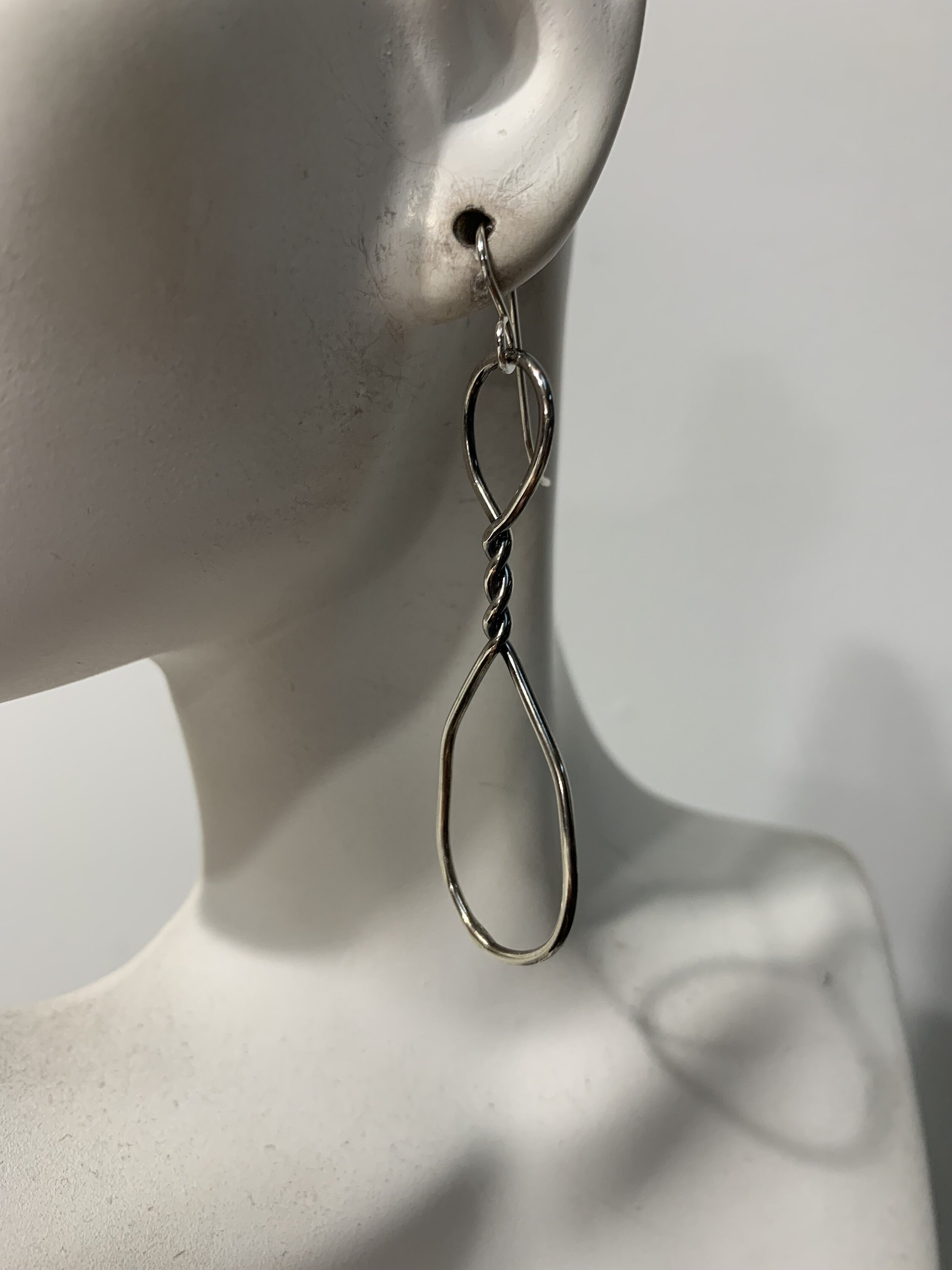 Twisted Loop Earrings - Etsy