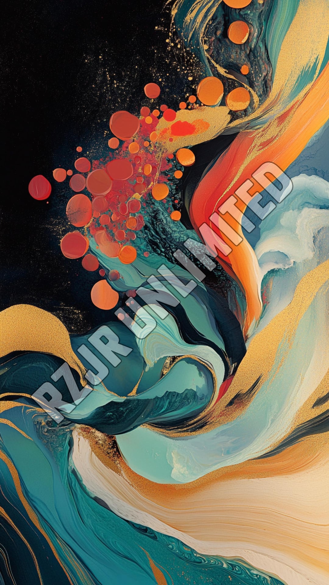 Celestial Currents & Harmonious Orbits – Abstract Digital Art Set | Ethereal Flow Series | High ...