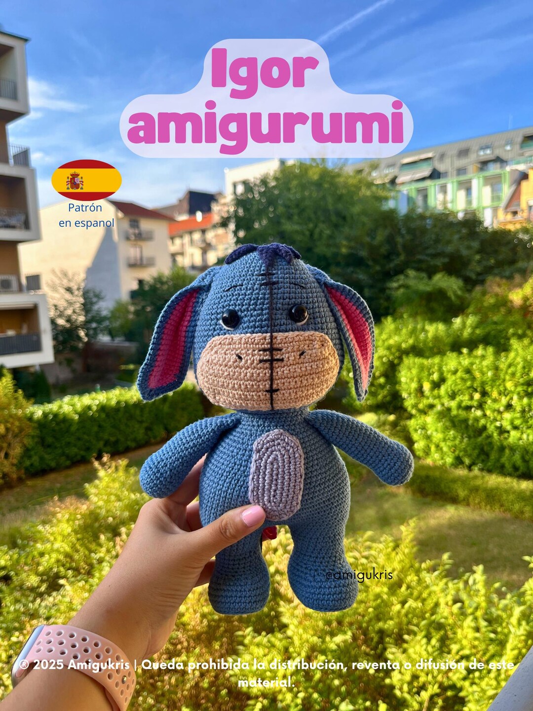 IGOR AMIGURUMI - Eeyore Crochet Pattern - Español - Etsy