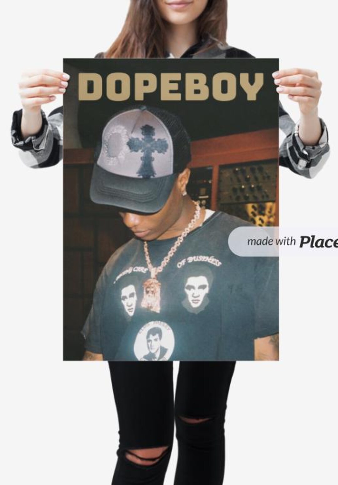 Poster, Urban Rapper Culture Satin Print, Dopeboy Cactus Jack ...