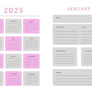 Minimalist 2025 Planner - Etsy
