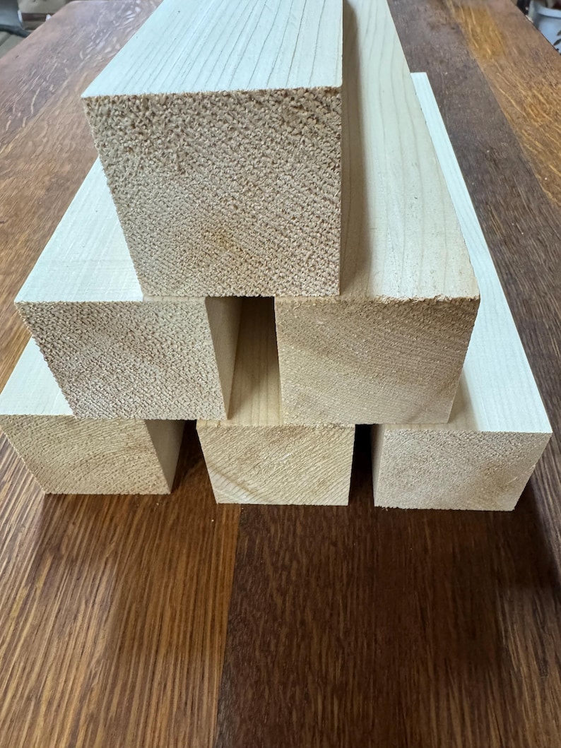 White Cedar Wood Blanks: Kiln Dried Crafting Wood, 6-piece Set - Etsy