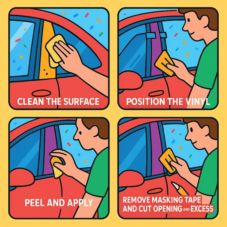 Comic (37) - Car Doors Livery Pillar Decal Sticker Wrap | Auto Exterior ...