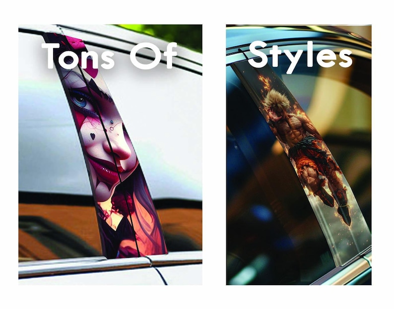 Warped Joker (15) - Customizable Car Livery Pillar Decal Sticker Wrap ...