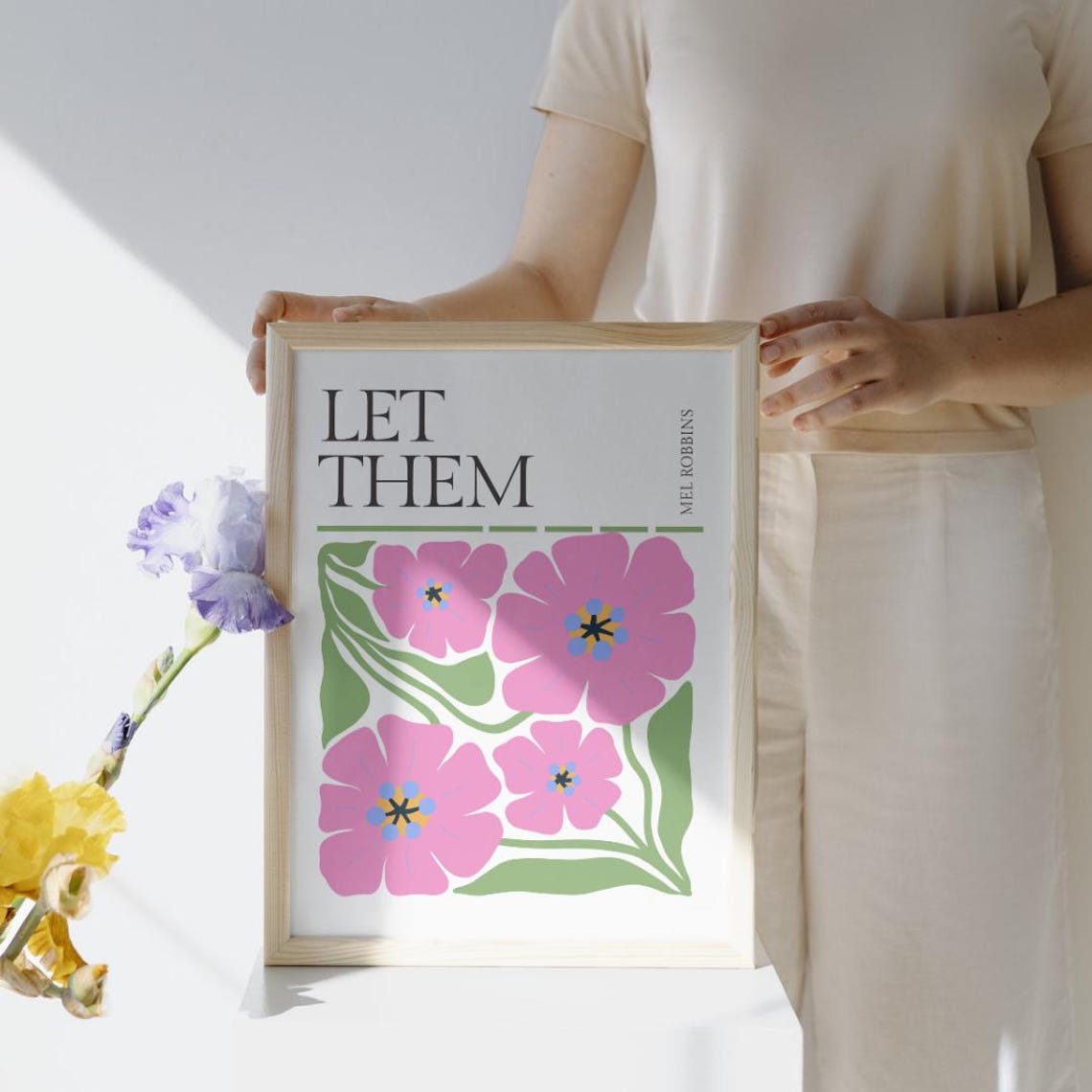 Let Them Theory Mel Robbins Poster, Motivational Wall Art ...