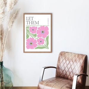 Let Them Theory Mel Robbins Poster, Motivational Wall Art ...