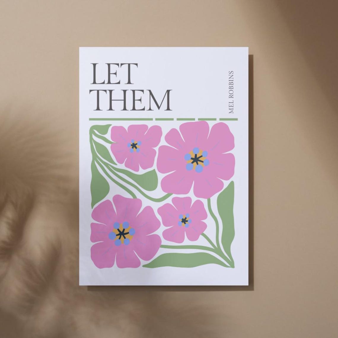 Let Them Theory Mel Robbins Poster, Motivational Wall Art ...