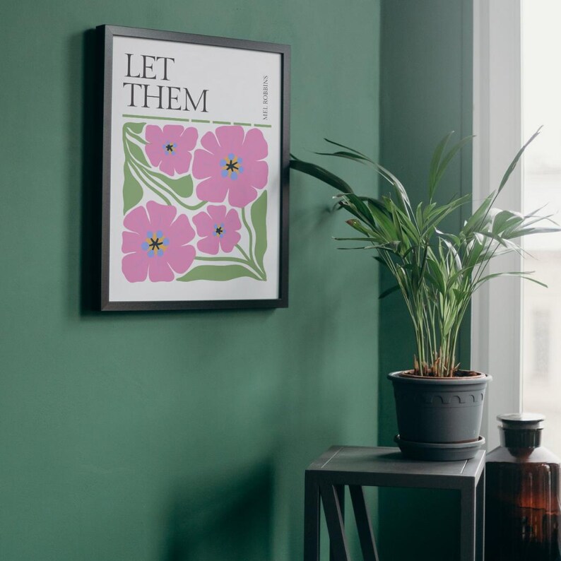 Let Them Theory Mel Robbins Poster, Motivational Wall Art ...