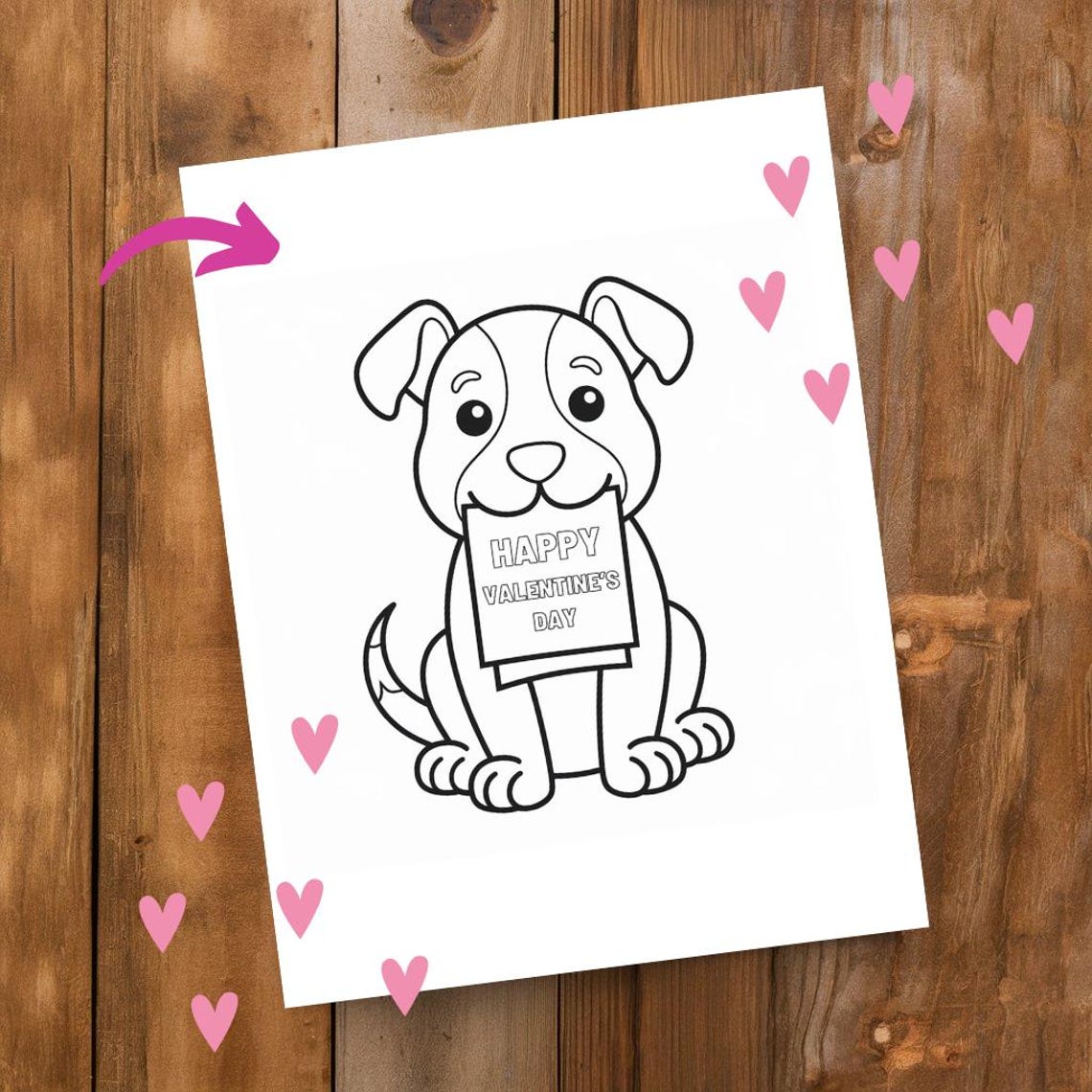 Printable Cute Animals Coloring Pages | Valentine's Day Activity for ...