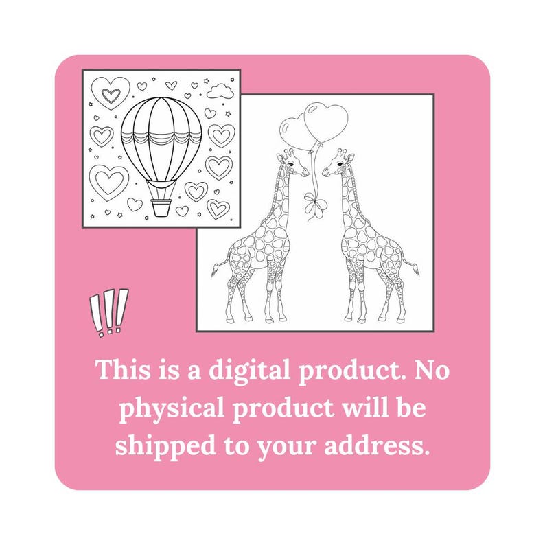 Printable Cute Animals Coloring Pages | Valentine's Day Activity for ...