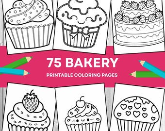 75 Printable Cupcakes Muffins Coloring Pages for Kids | Easy Coloring ...