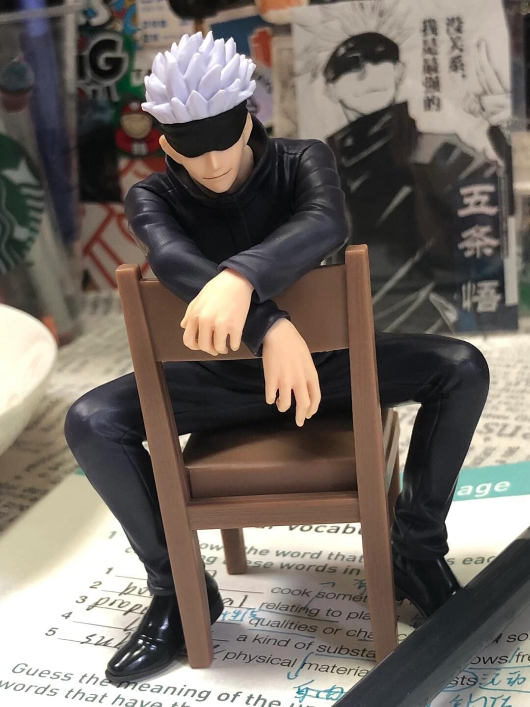 Jujutsu Kaisen Gojo Satoru Sitting Statue - Collectible Anime Figure ...