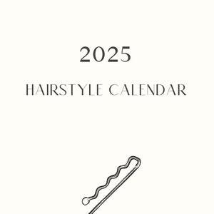 Minimalist 2025 Hairstyle Planner - Etsy