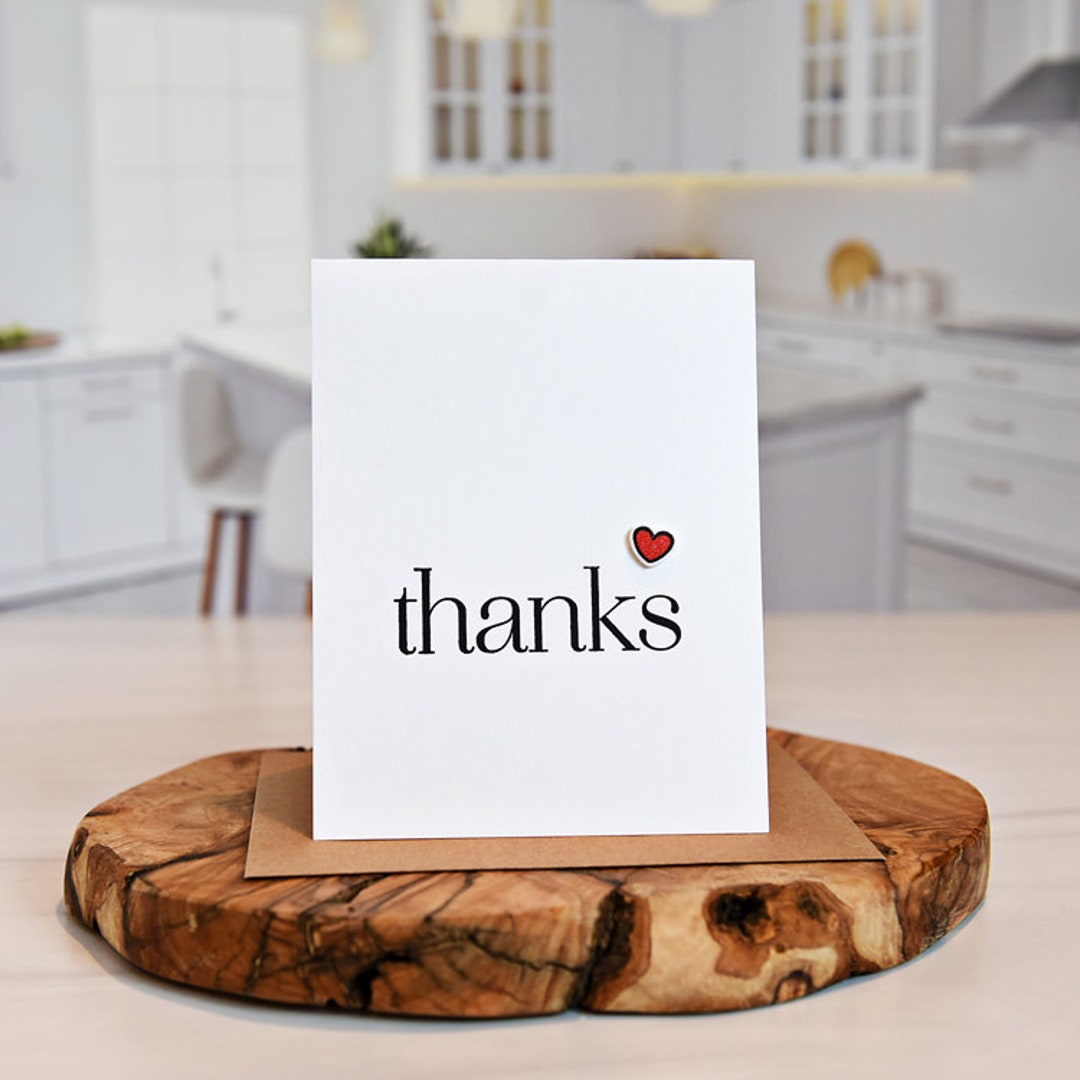 Simple Thanks | Thank You Note | Simple Thank You - Etsy