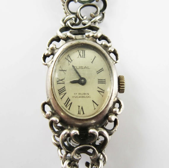 Tusal Silver 835 signed Vintage Watch Good Condition Good | Etsy