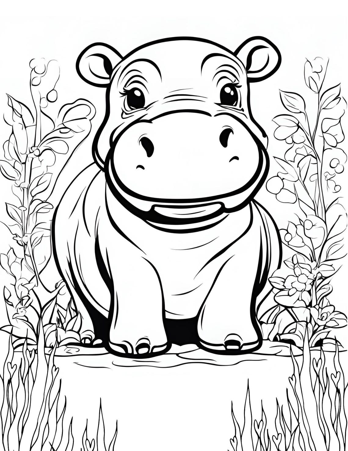 Jungle Safari Digital Colouring Book Print for Kids - Etsy