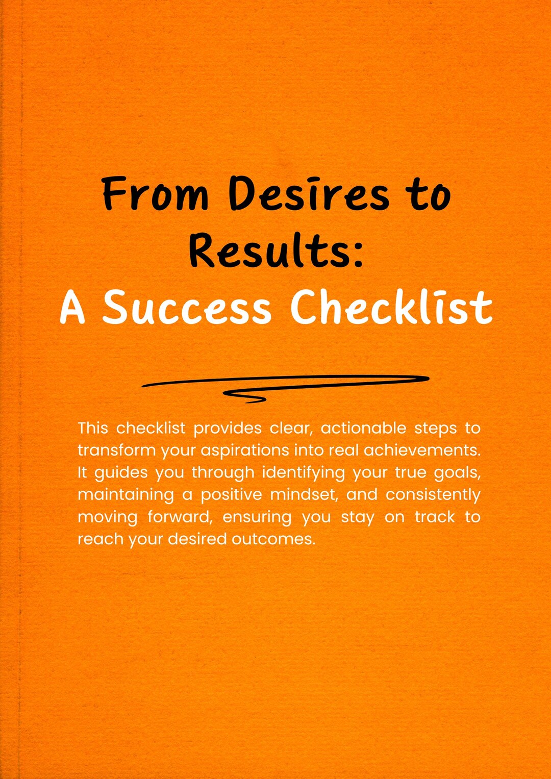 Success Mindset Checklist | Goal Setting - Motivation Guide | Personal ...