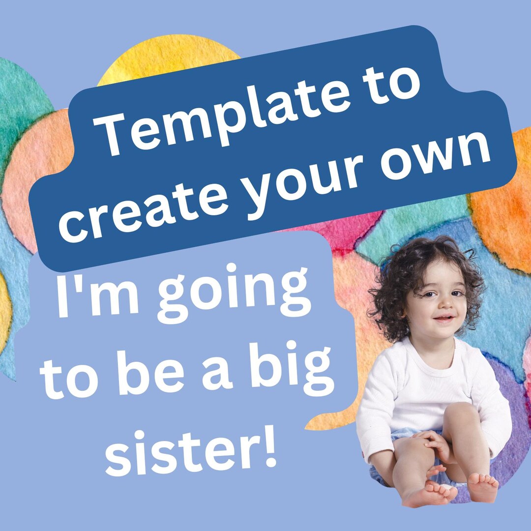 CANVA TEMPLATE - New Sibling Social Story - Personalise Your Own ...