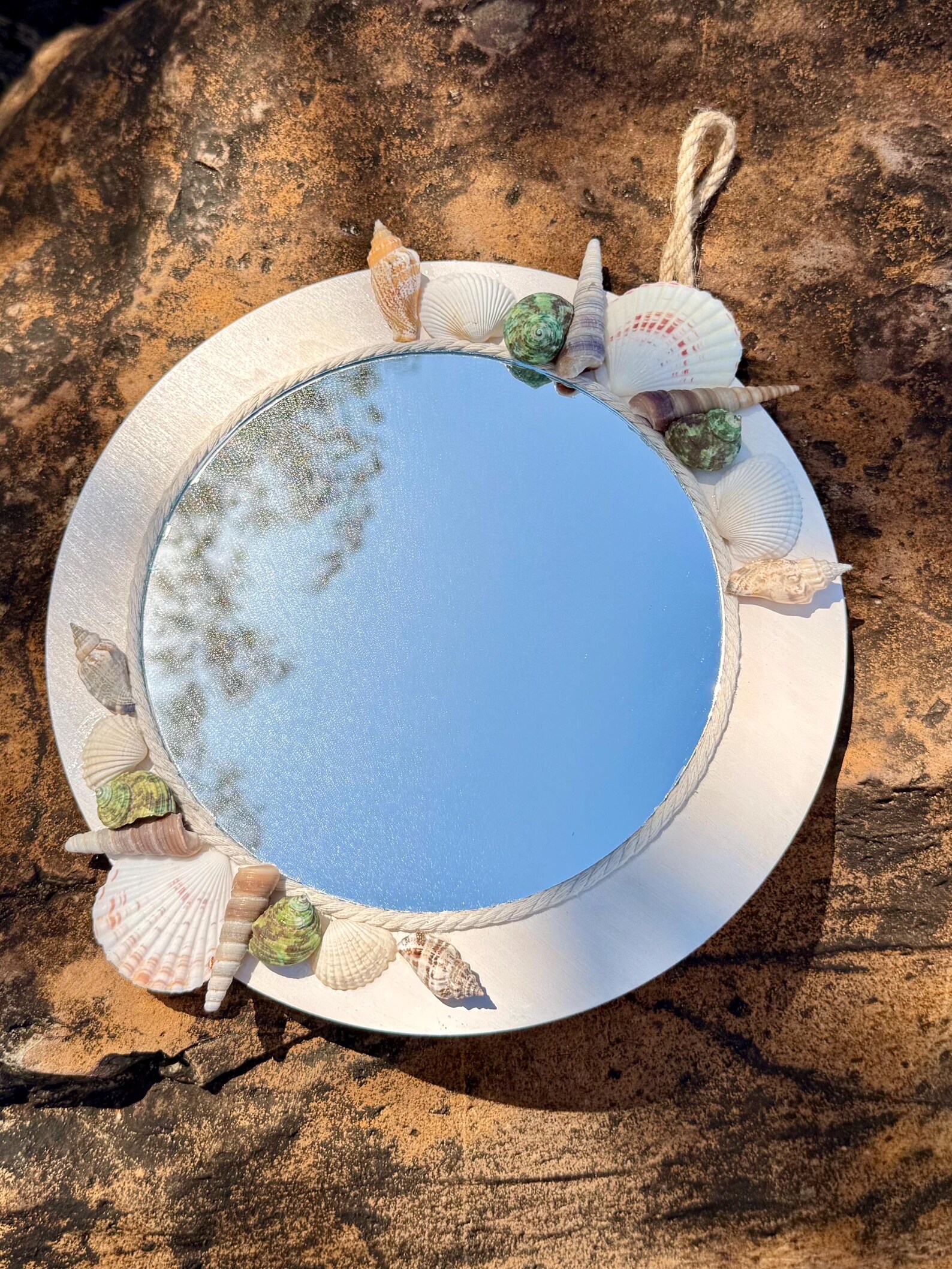Seashell Mirror Frame, Coastal Mermaid Decor - Etsy