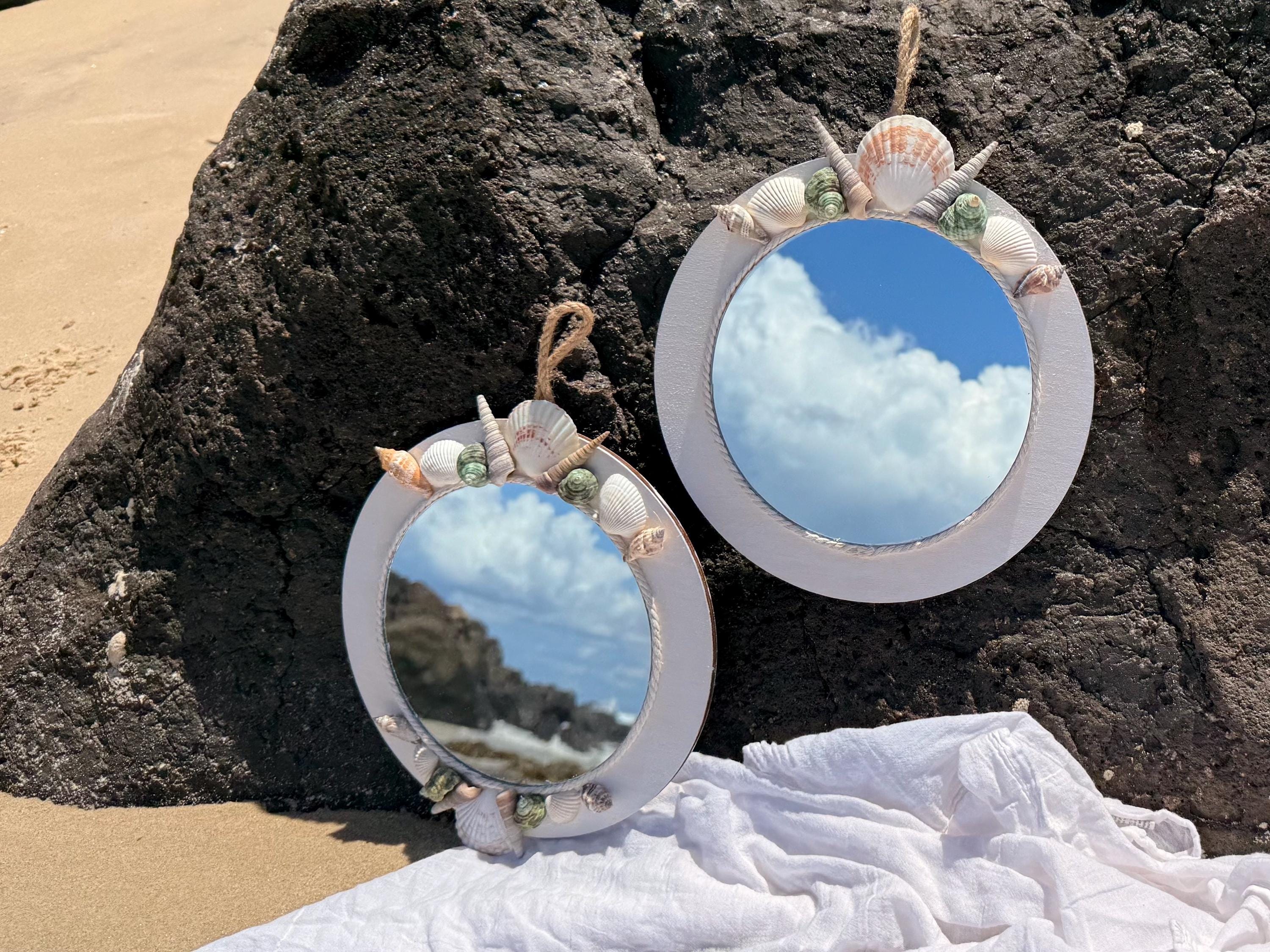 Seashell Mirror Frame, Coastal Mermaid Decor - Etsy