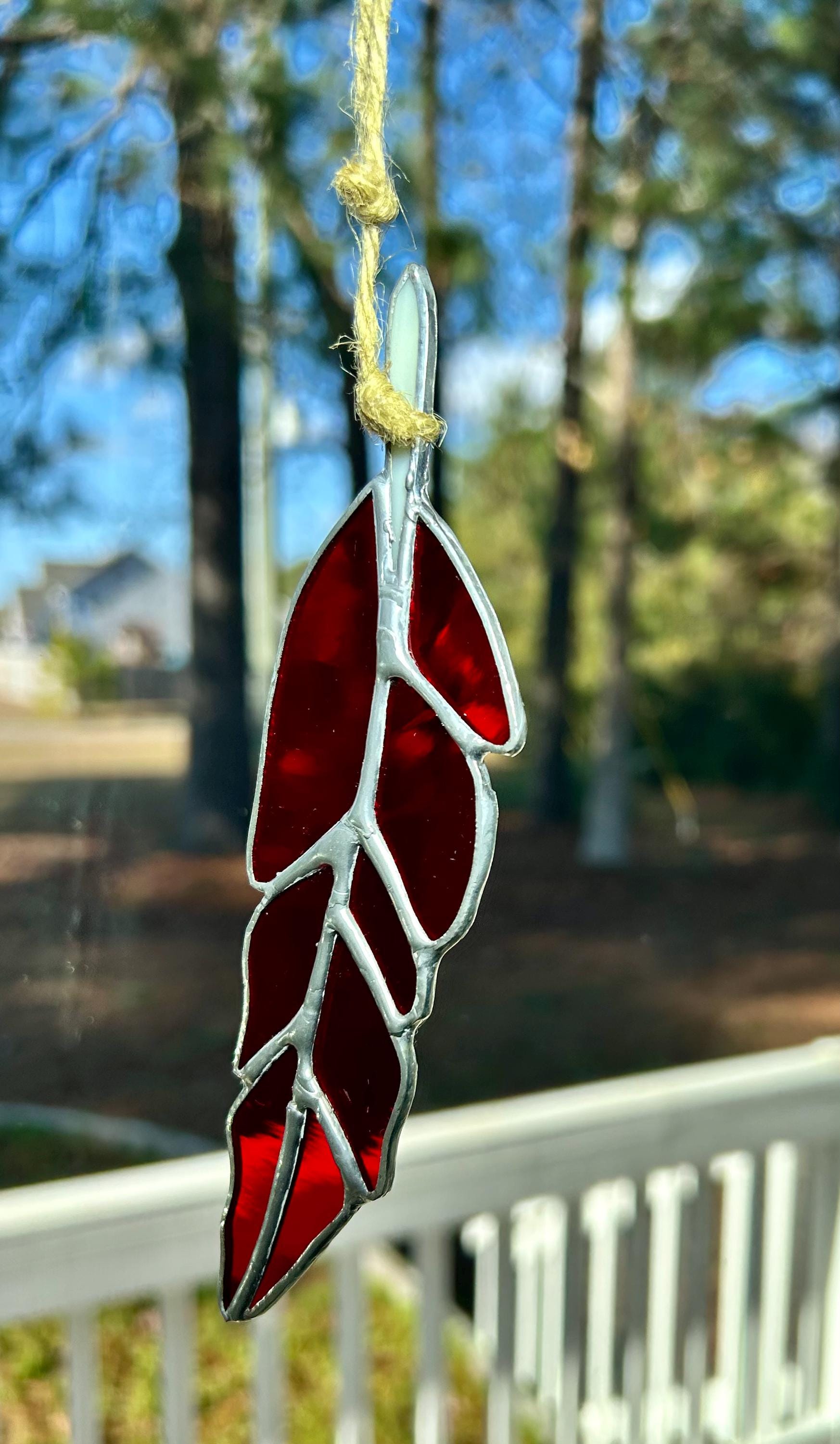 Stained Glass Feather - Etsy