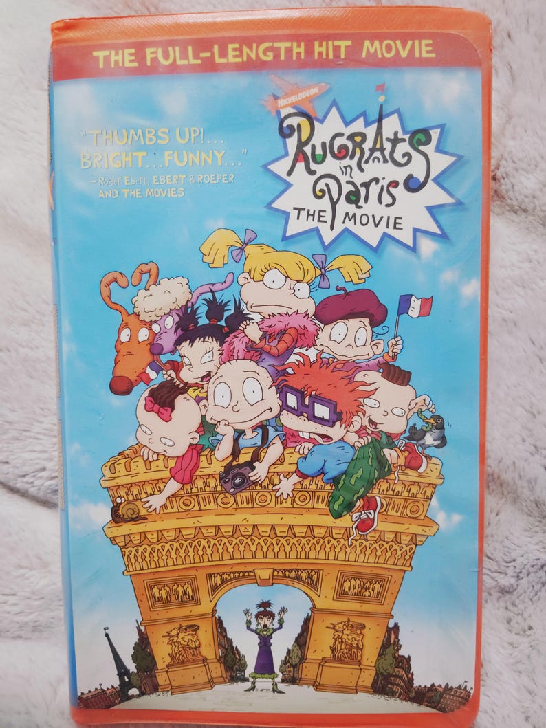 VHS Vintage 2000. Nickelodeon. Rugrats in Paris the Movie. Used - Etsy