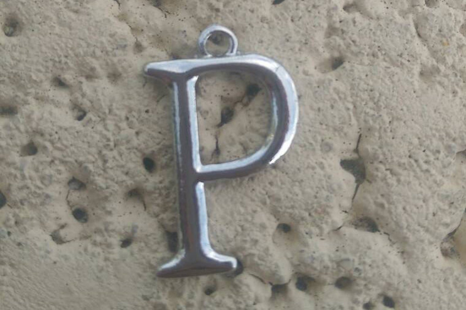 Shiny Silver Tone Metal Letter P Charm Pendant Jewelry Making - Etsy
