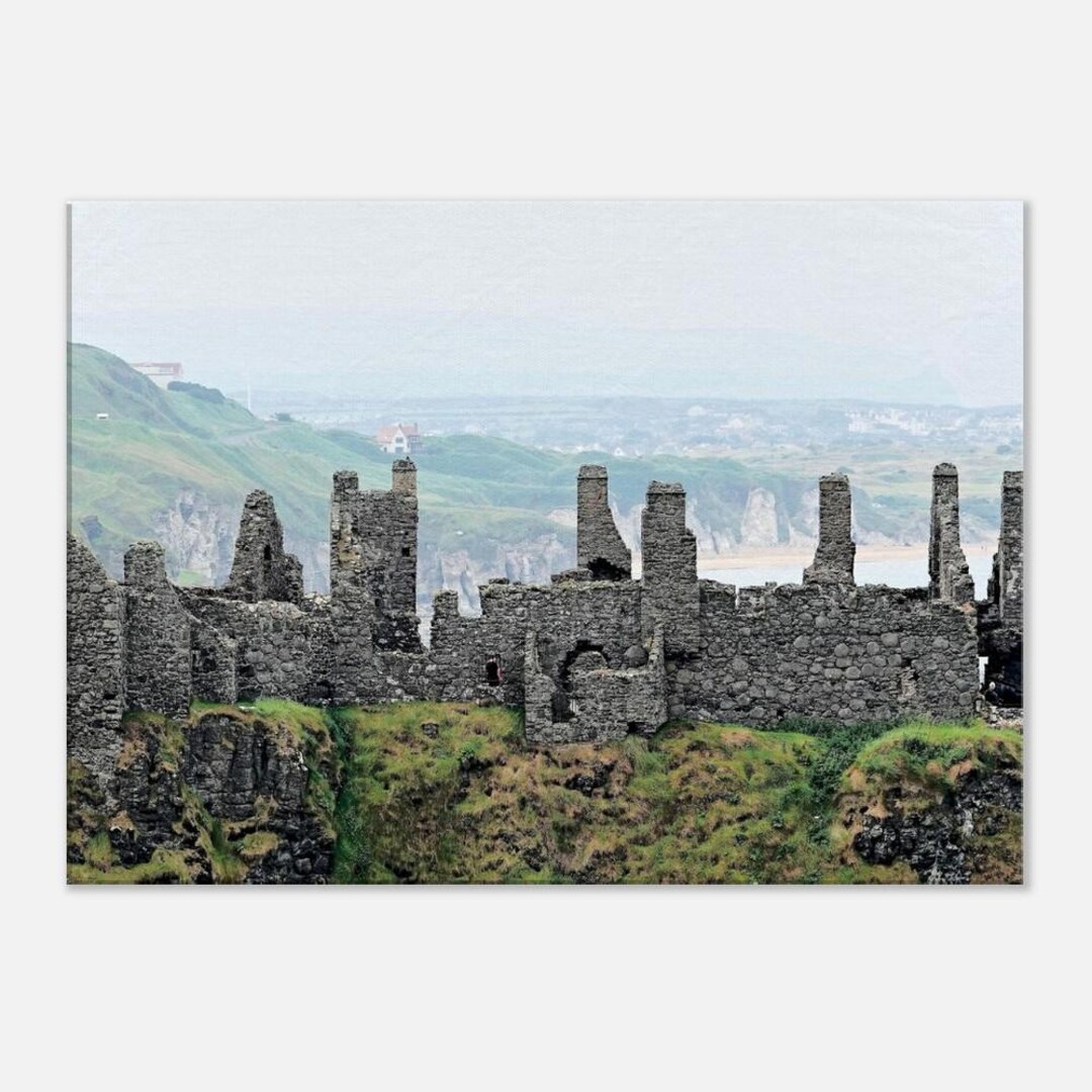 Stunning Dunluce Castle Canvas Print - Timeless Beauty of Northern ...