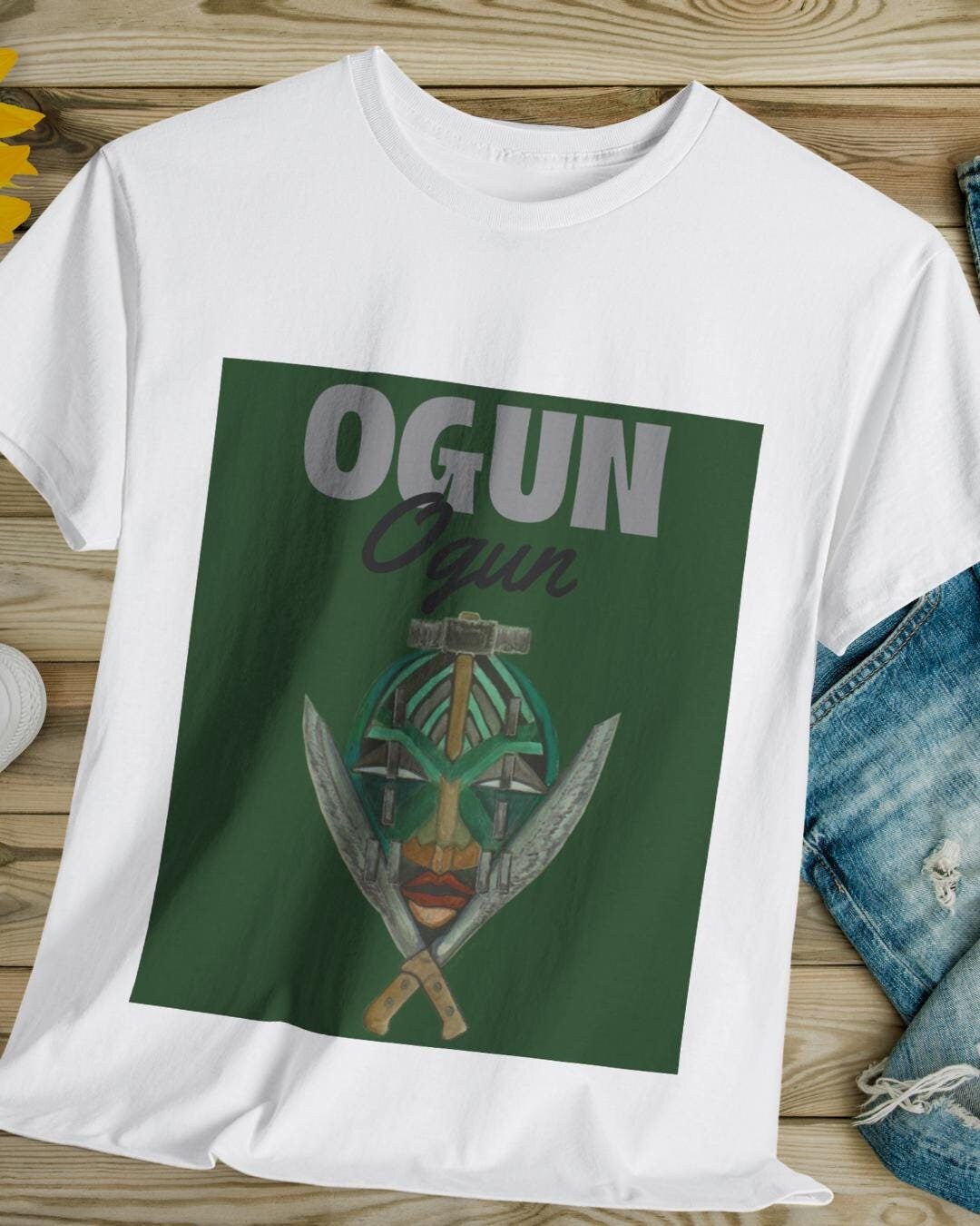 Ogun, Ogun Orisha T-shirt, African Deity, Unisex Tee, Yoruba Religion ...