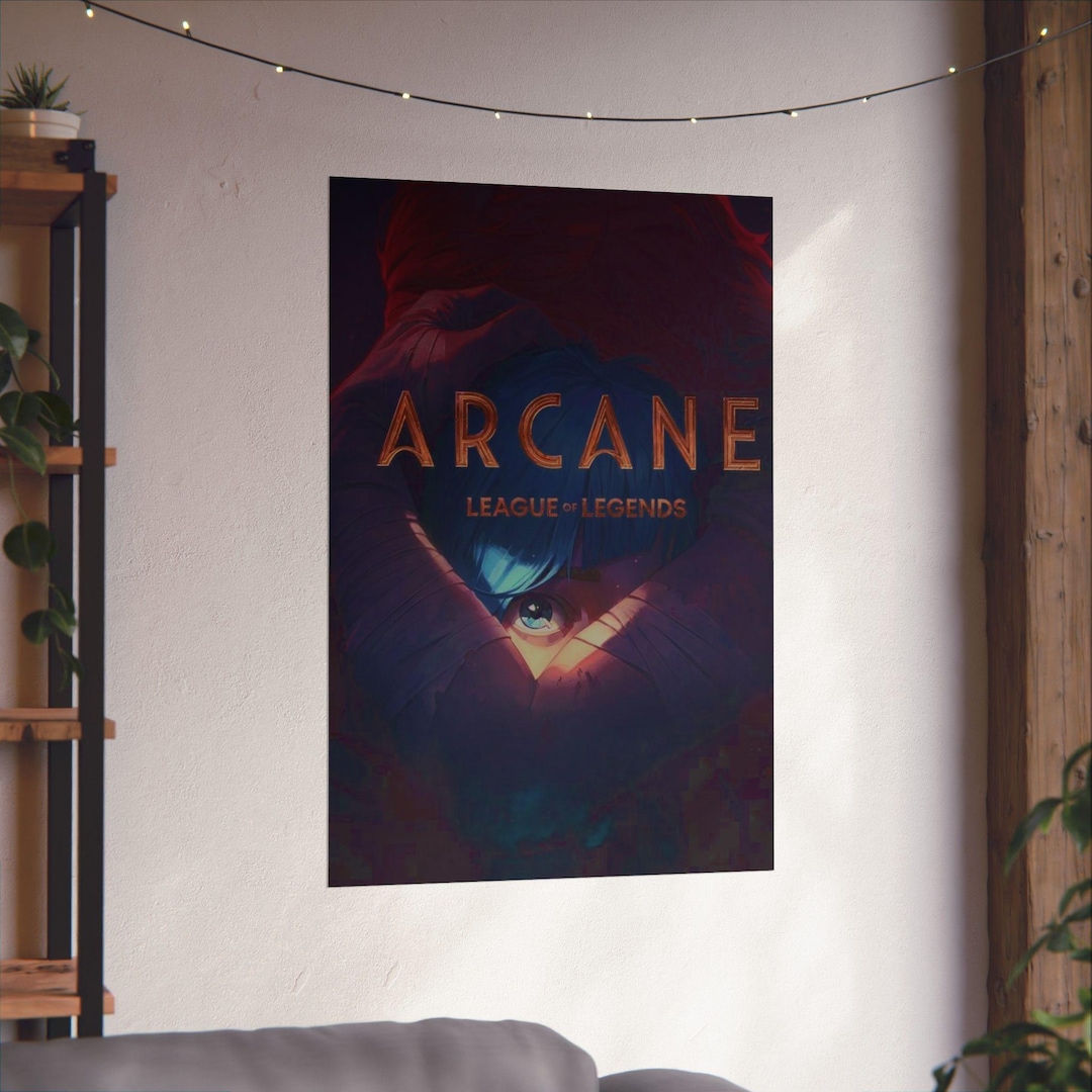 Arcane Poster Matte Vertical, Jinx and Vi Wall Art Print, League of ...