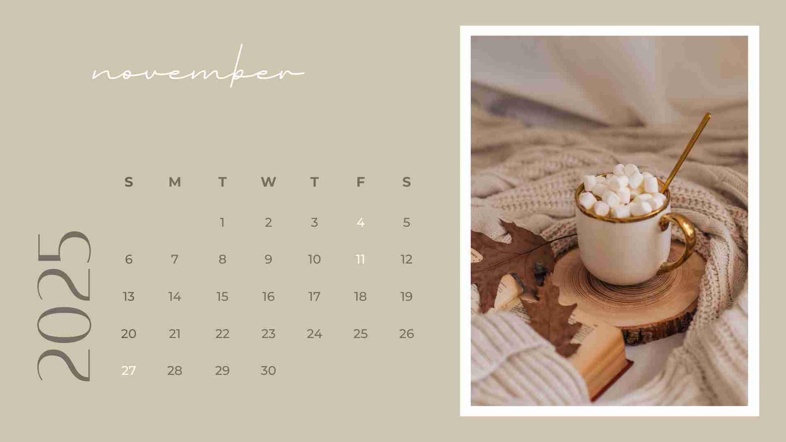 2025 Beige Calendar - Etsy