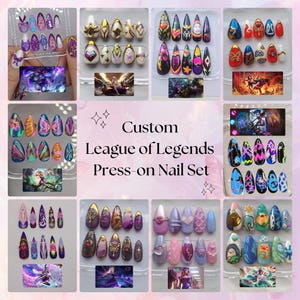 Custom League of Legends Nails | Champion & Skin-inspired Nail Art ...
