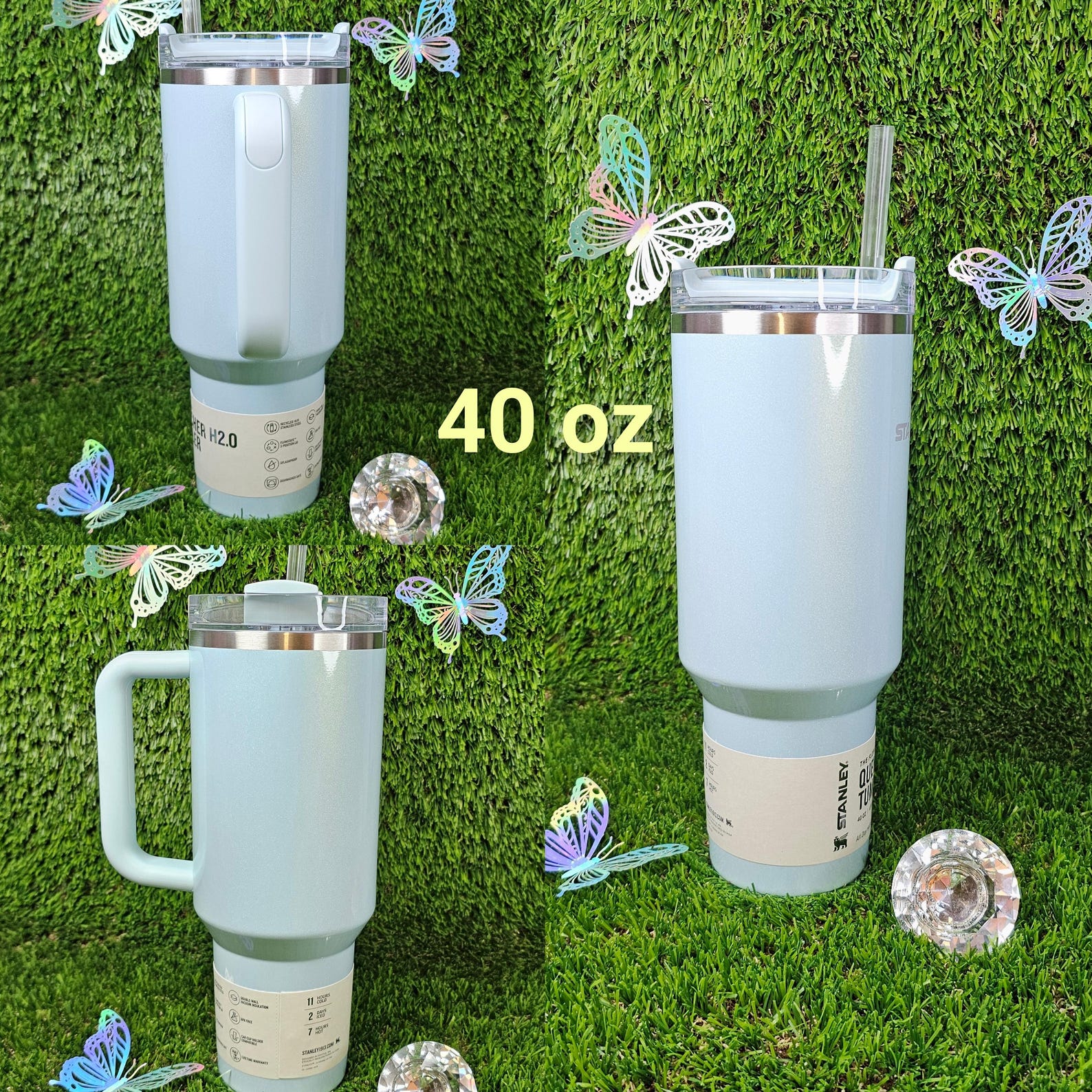 Stanley Blueberry Milk 30 Oz & 40 Oz Stainless Steel H2.0 Flowstate ...