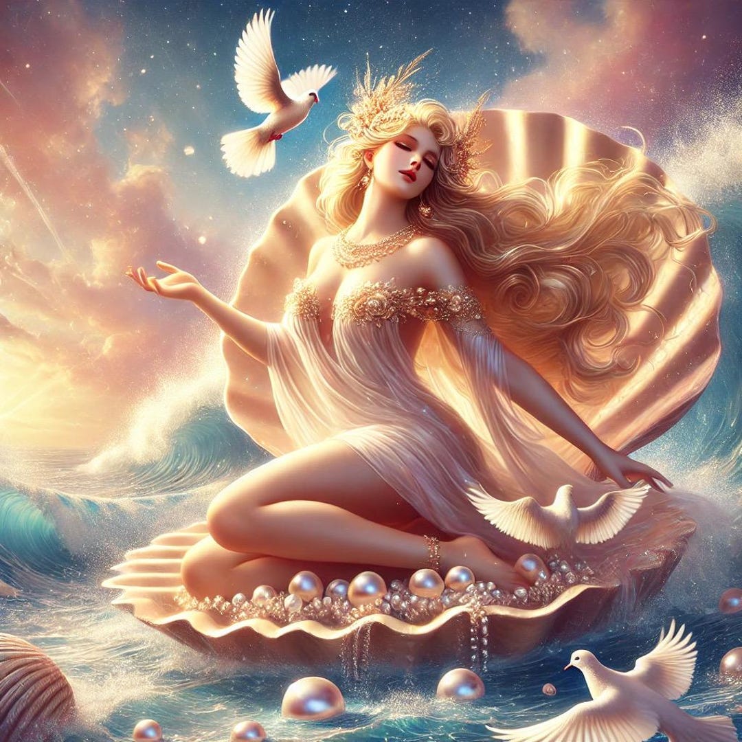 Aphrodite Aesthetic Digital Art | Greek Goddess Clipart & Wallpapers | Instant Download - Etsy